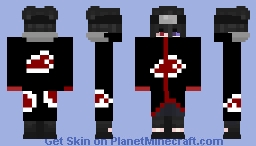 Akatsuki Sasuke Minecraft Skin
