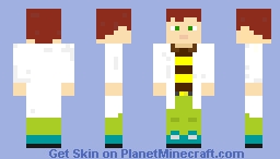 Improved Ben from Blue Monkey Minecraft Skin