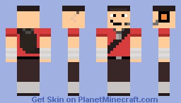 Red Scout TF2 Minecraft Skin