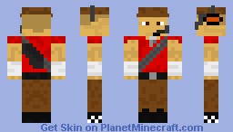 Red Scout Minecraft Skin