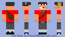 red scout Minecraft Skin