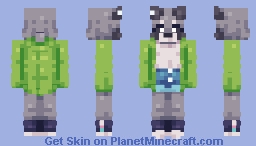 Scraps in jacket Minecraft Skin