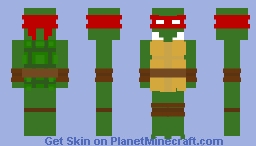 Tmnt classic turtles Minecraft Skin
