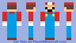 Super Mario retro Minecraft Skin