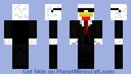 Suited chicken Minecraft Skin
