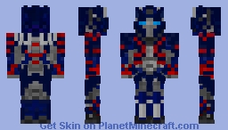Optimus Prime Minecraft Skin