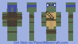 Tmnt 1990 Leonardo Minecraft Skin