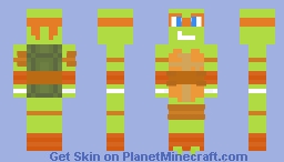 Tmnt 2012 Mikey Minecraft Skin