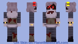 Serial designation K (base) (content warning, blood) Minecraft Skin
