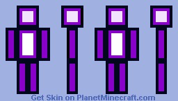 BoxHead Purple Edition Minecraft Skin