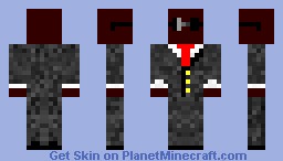 secret AGENT MAN Minecraft Skin