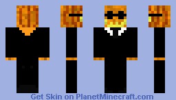 secret agent pumpkin Minecraft Skin