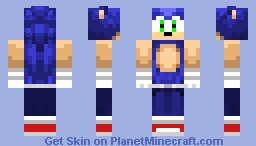 Sonic the hedgehog Minecraft Skin