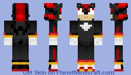 Shadow the Hedgehog (Sonic Universe) Minecraft Skin