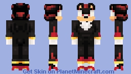 Shadow the Hedgehog Minecraft Skin