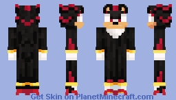 Shadow the Hedgehog Minecraft Skin