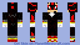 Shadow The Hedgehog Minecraft Skin