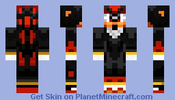 Shadow The Hedgehog Minecraft Skin