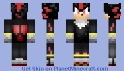 Shadow the hedgehog (Updated x2) Minecraft Skin