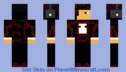 Shadow the hedgehog HUMAN Minecraft Skin