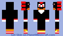 Shadow the Hedgehog Minecraft Skin