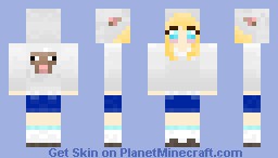 Sheep Hoodie Girl Minecraft Skin
