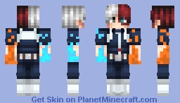 shoto todoroki Minecraft Skin