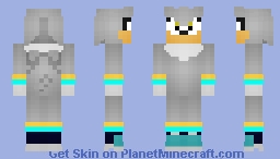 Silver the Hedgehog (Sonic the Hedgehog) Minecraft Skin