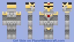 Silver Armor (Terraria skin series) Minecraft Skin