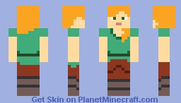 Simple Alex Minecraft Skin
