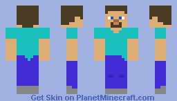 Simple Steve in a Tuxedo (Poster Render) Minecraft Skin