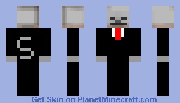 Skeleton in black tux Minecraft Skin