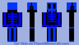 Skeleton w/ 3D Glasses Minecraft Skin