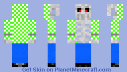 Skeleton in a hoodie Minecraft Skin