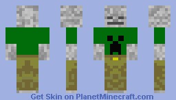 skeleton man Minecraft Skin