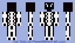 Dark Skeleton Minecraft Skin