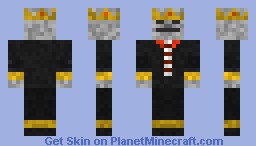 skeleton king with crown Minecraft Skin