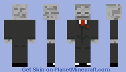 Polite Skeleton Minecraft Skin