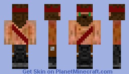 Rambo Dwarf Minecraft Skin