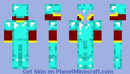 cloak of invisibility with diamond armour Minecraft Skin
