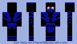 Blue warrior Minecraft Skin
