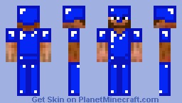 rob1888 dressed in blue armor Minecraft Skin