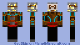 gold ore Head Minecraft Skin