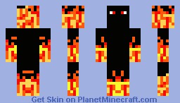 flaming guy Minecraft Skin