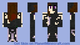 Half Enderman Minecraft Skin