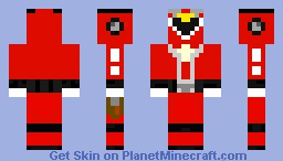 Red RPM Power Ranger Minecraft Skin