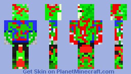 Half infected zombie Minecraft Skin