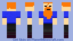 Guy With a Orange beard Minecraft Skin