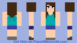 Female Steve (Stevette) Minecraft Skin