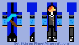 Blue Hood Minecraft Skin